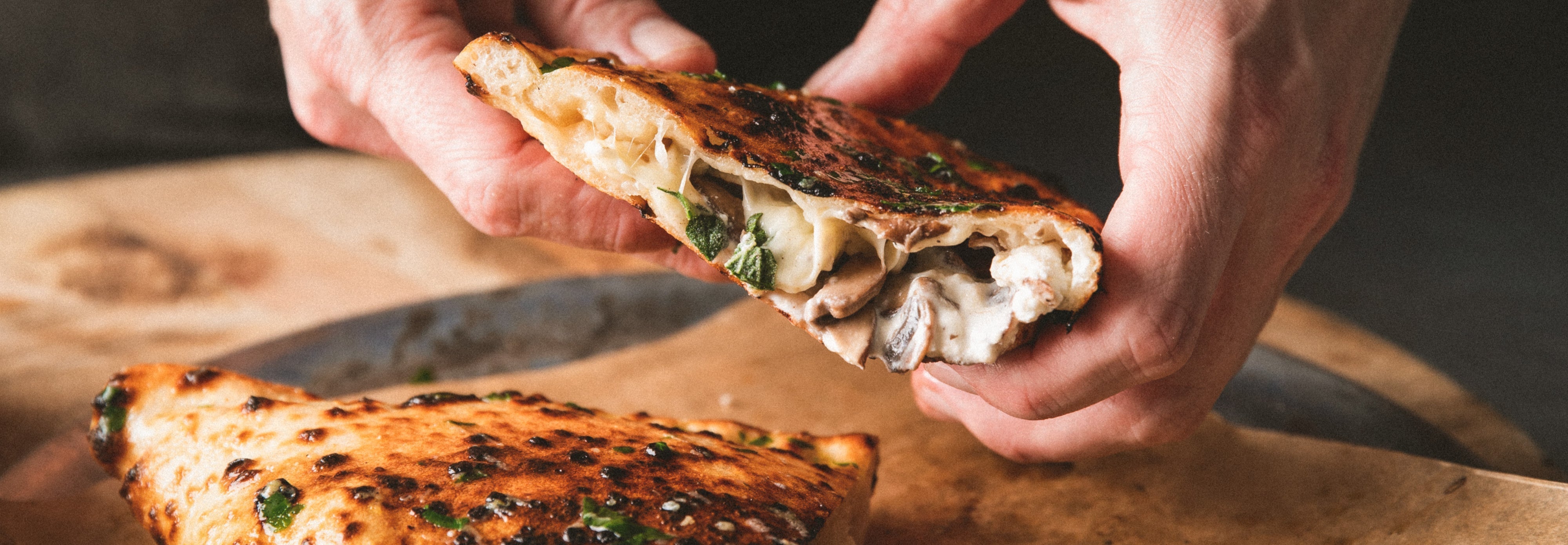 Mushroom and ricotta calzone recipe | Gozney – Gozney